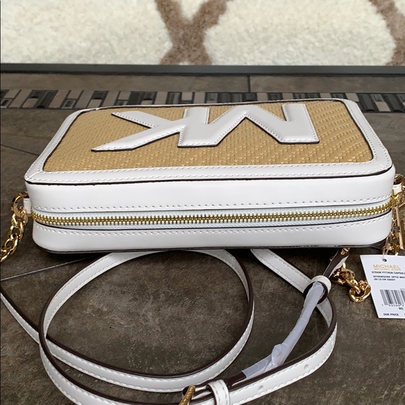Michael Kors | Bags | Michael Kors Straw Python Capsule Jsi Lg Ew Xbody ...